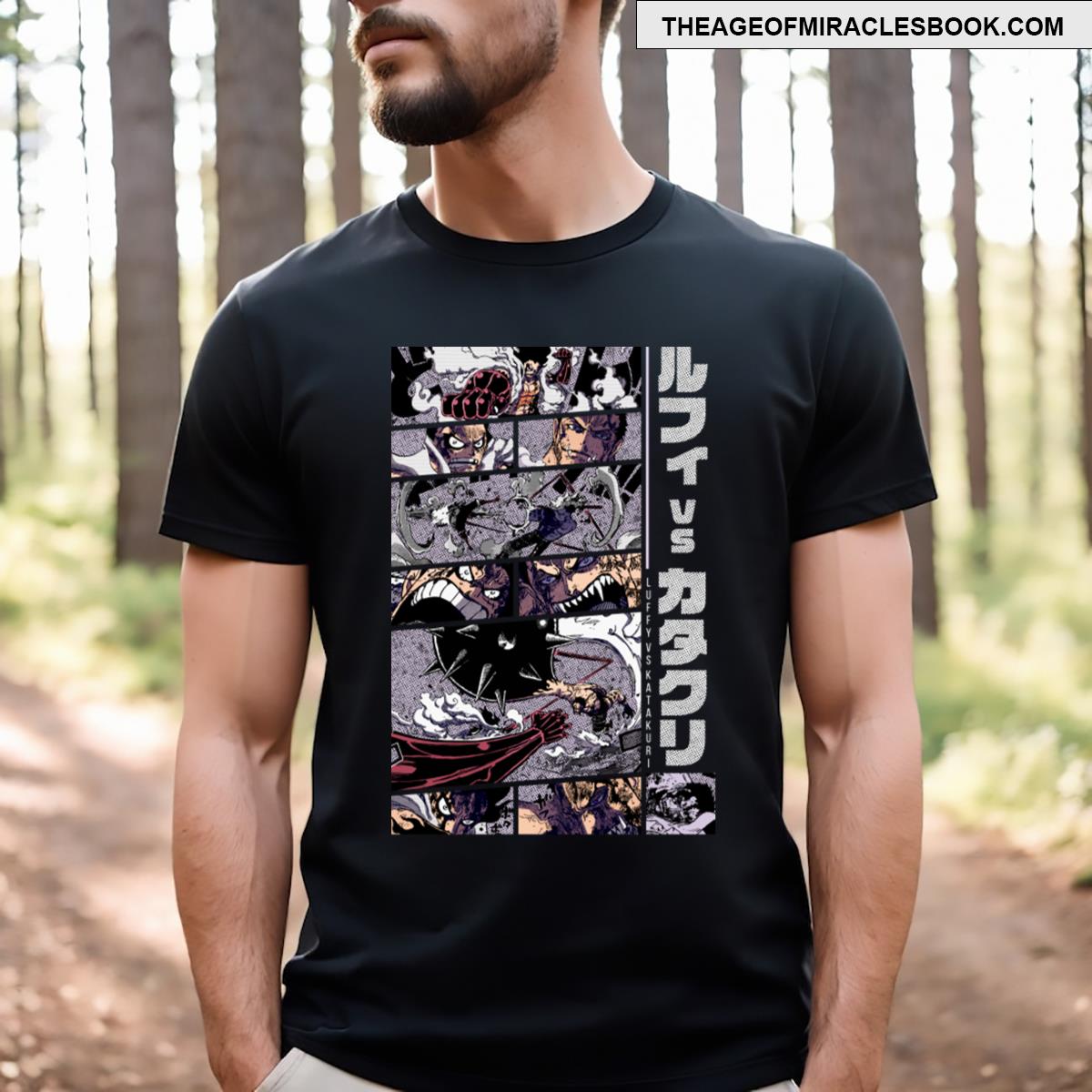 Showdown In Mirror World Luffy Vs Katakuri Variant T-shirt