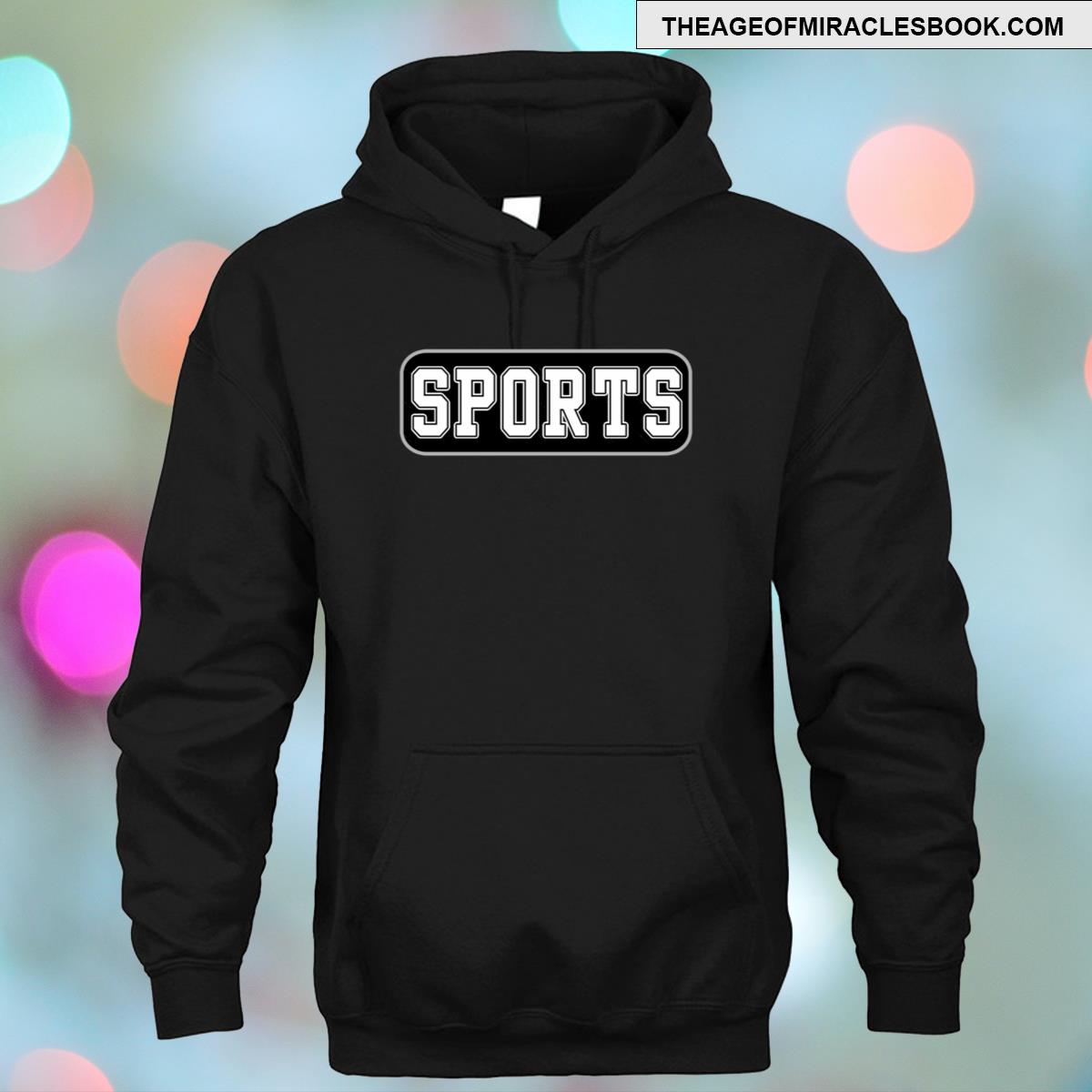 Sports Typo Typography Design I Love Sports T-shirt