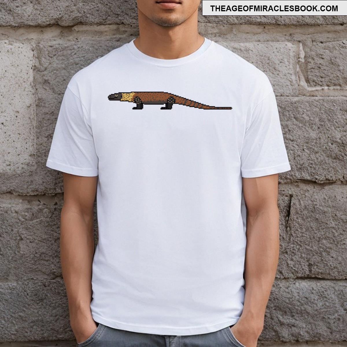 Komodo Dragon Animal Pixel T-shirt