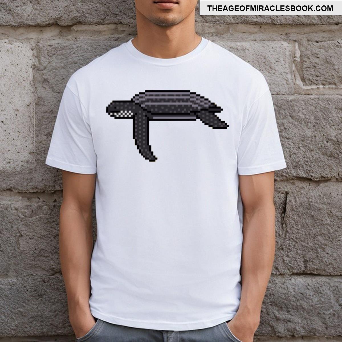 Leatherback Sea Turtle Animal Pixel T-shirt