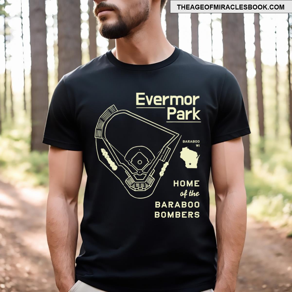Evermor Park Home Of The Baraboo Bombers! Light T-shirt