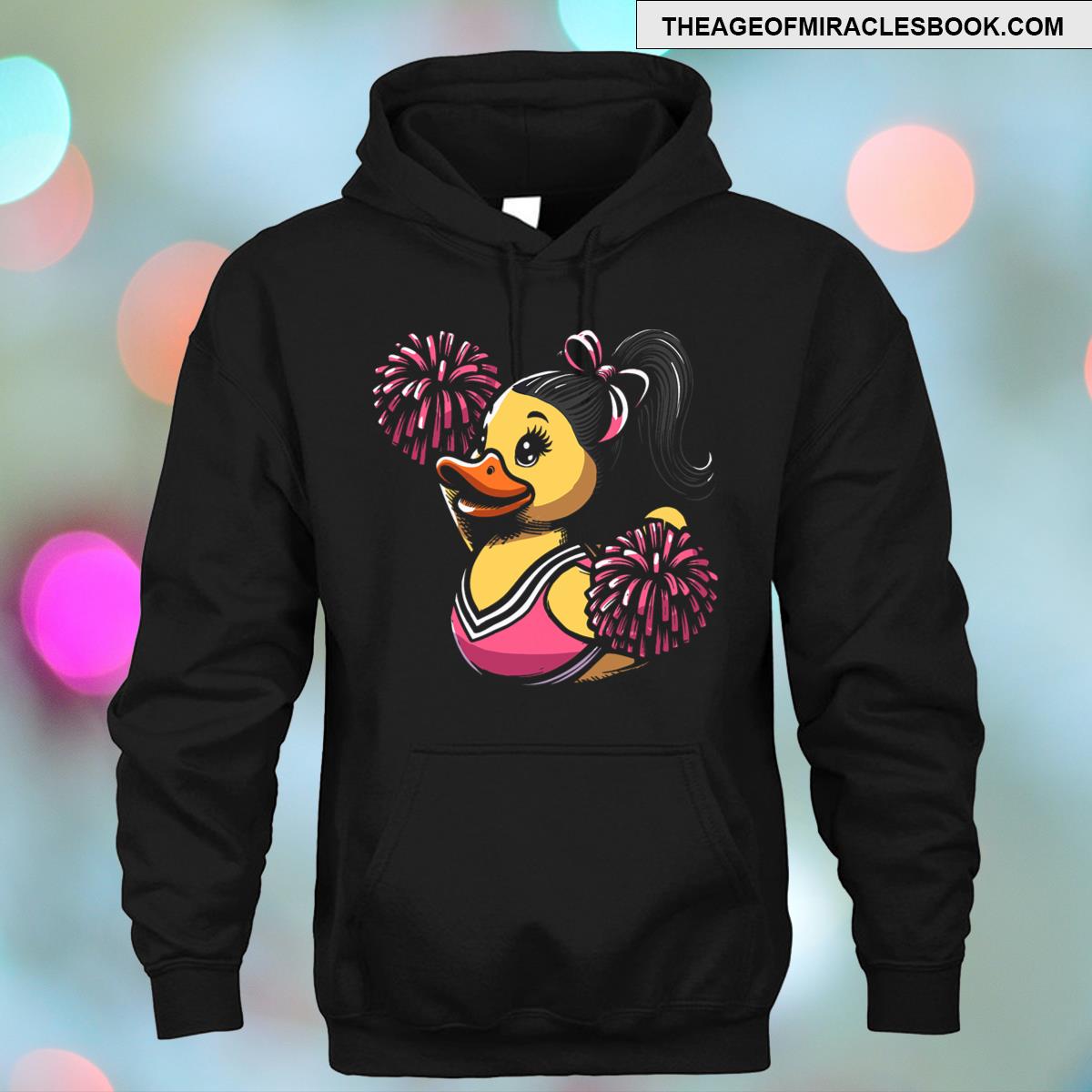 Cheerleader Rubber Duck Cheerleading Duckling T-shirt