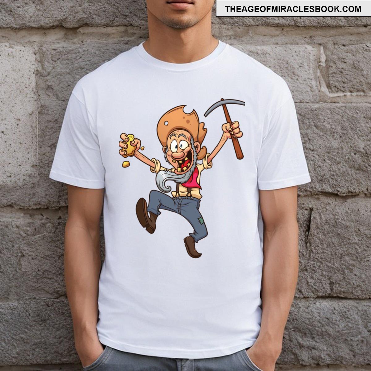 Gold Miner Prospector Cartoon Essential T-shirt
