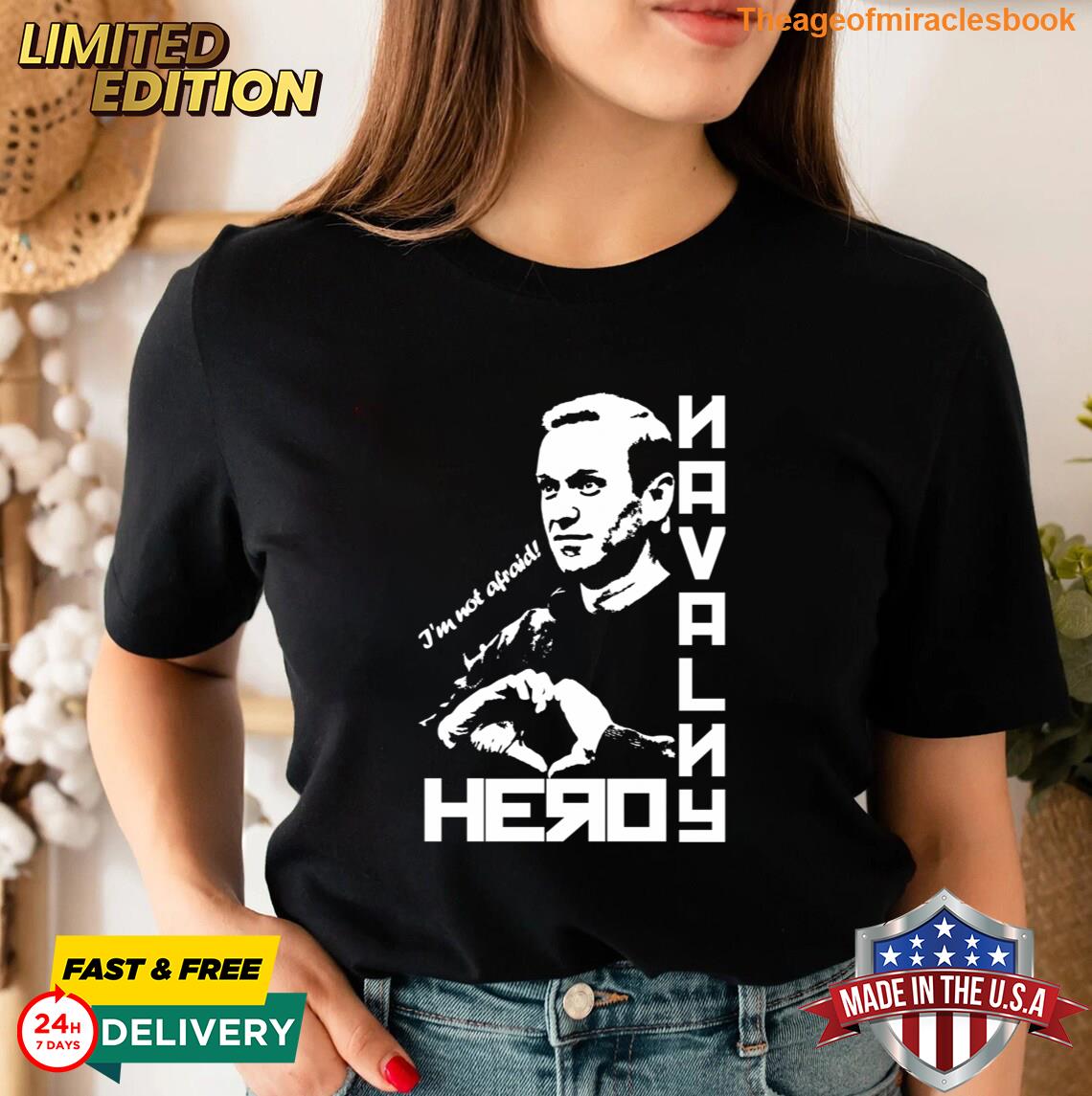 Alexei Navalny Tribute Rip Aleksei Russian Hero Death T-shirt