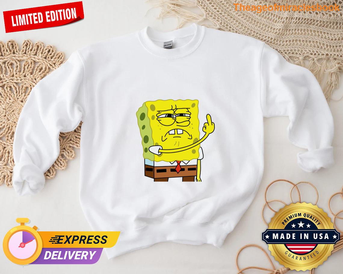 Spongebob Meme Middle Finger T-shirt