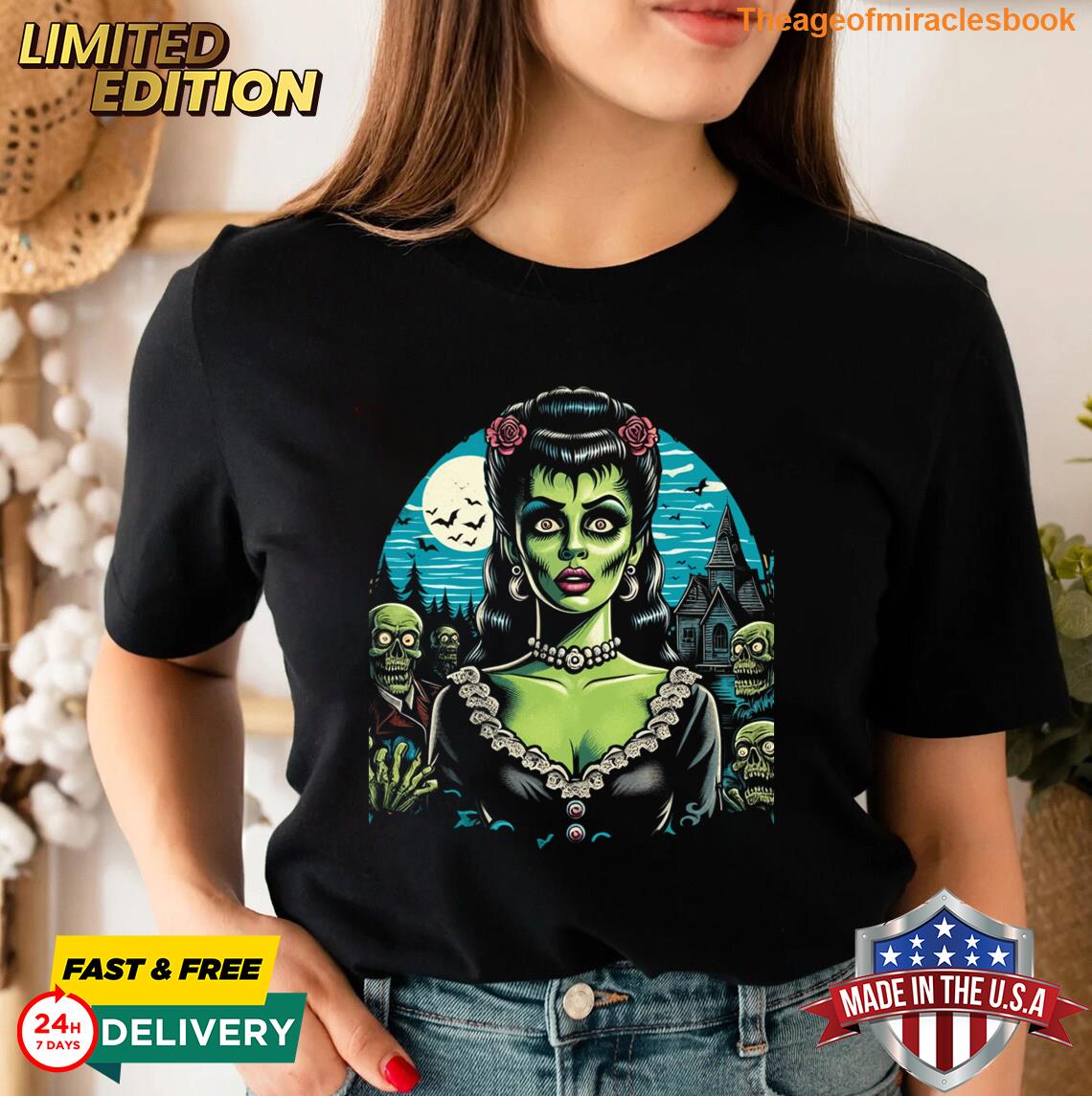 Retro Zombie Pinup T-shirt