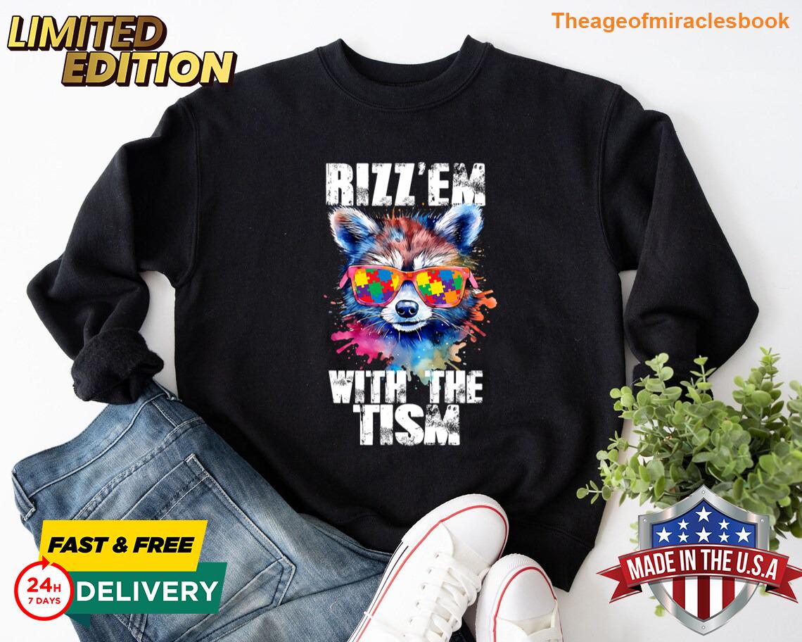 Autistic Rizz Rizz\'em With The Tism Meme Autism Awareness T-shirt