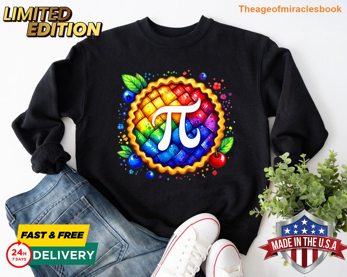 Happy Pi Day 314 Math Flower Teacher Cute Pi Day T-shirt