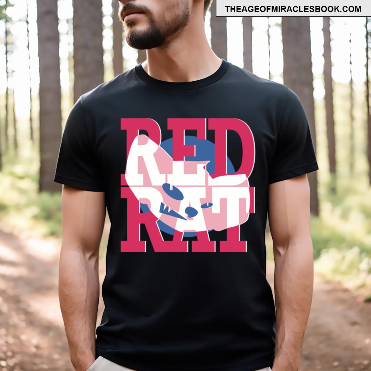 Red Rat Blue T-shirt