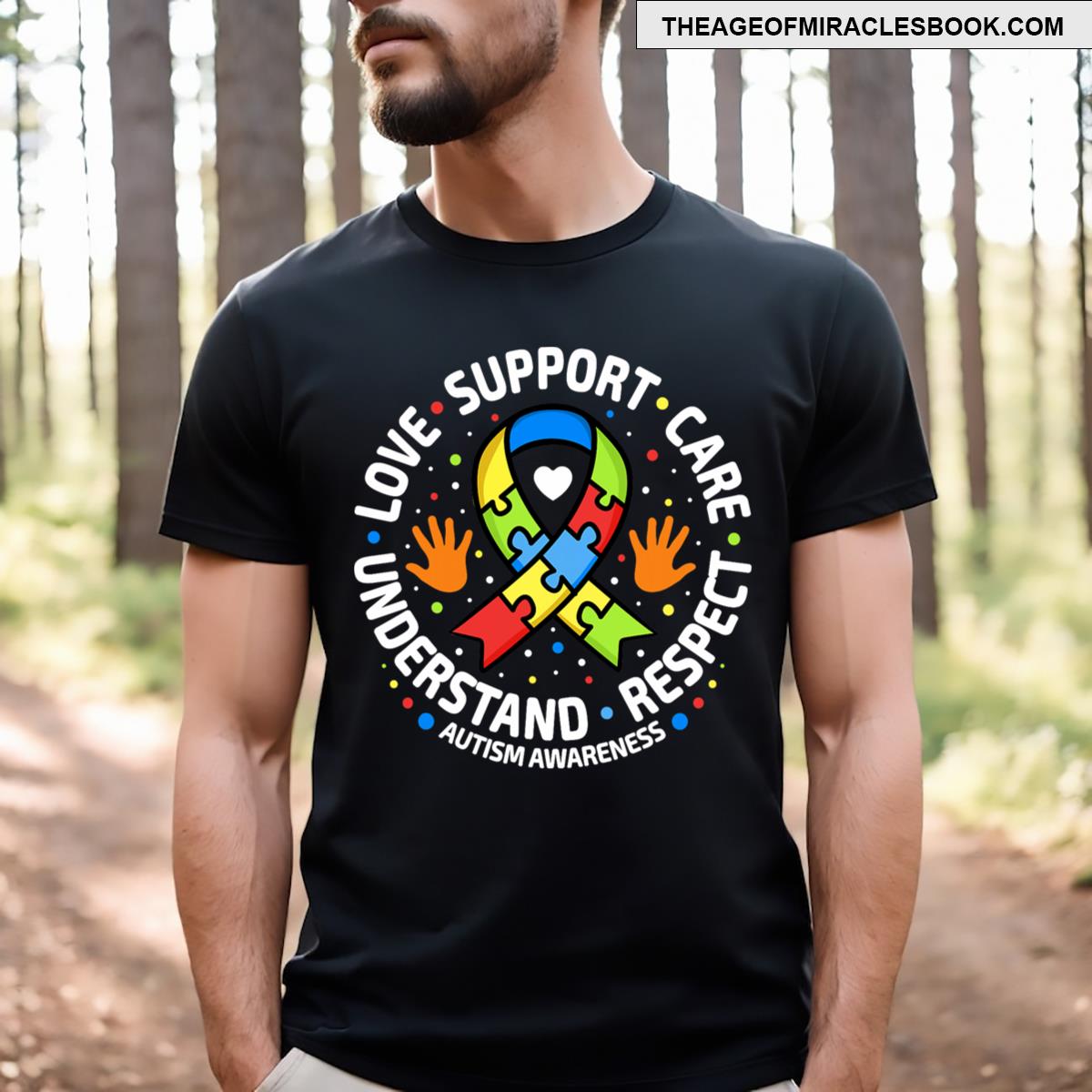 Autism Awareness Tee Men Autistic Support Autism T-shirt