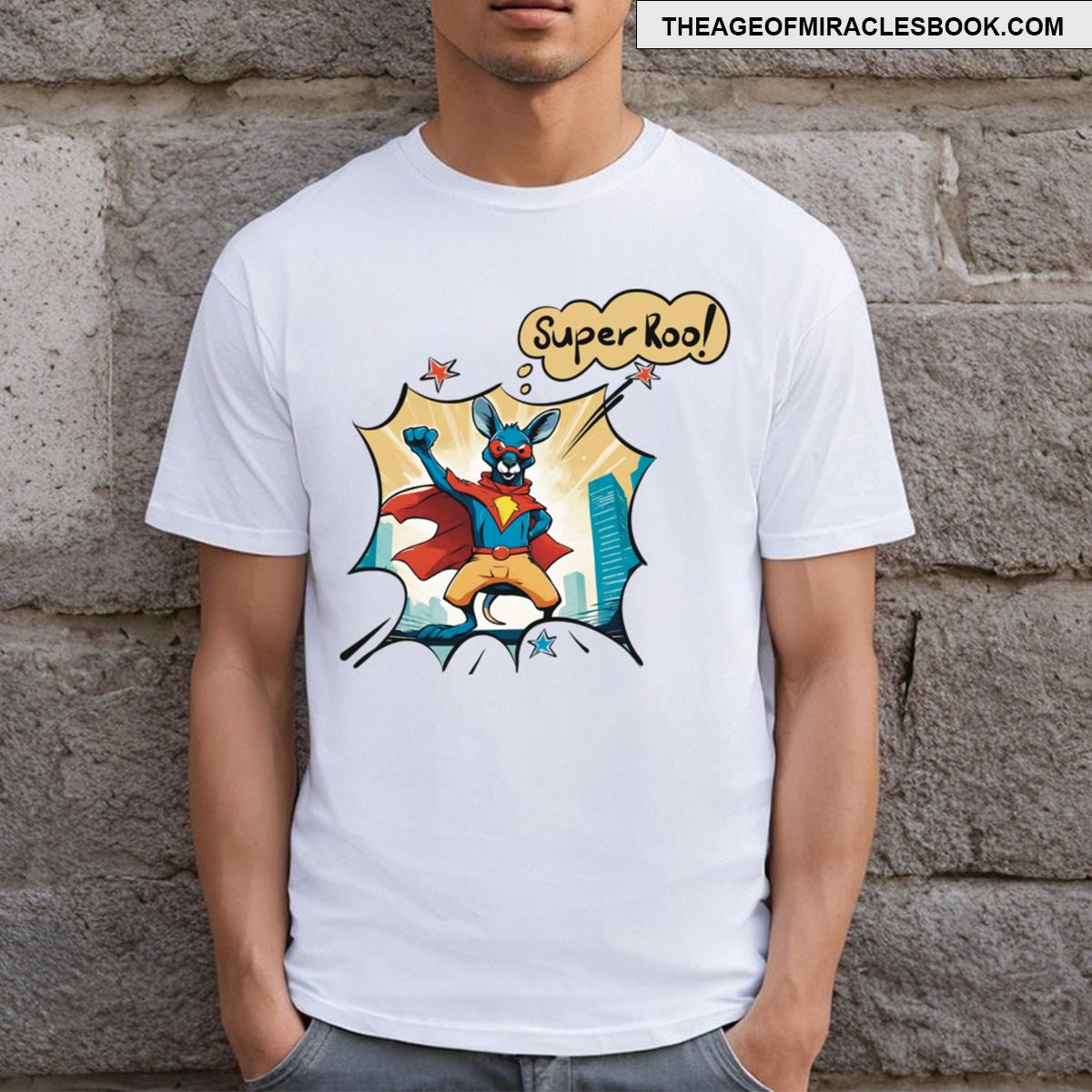 Super Roo Funny Superhero Kangaroo T-shirt