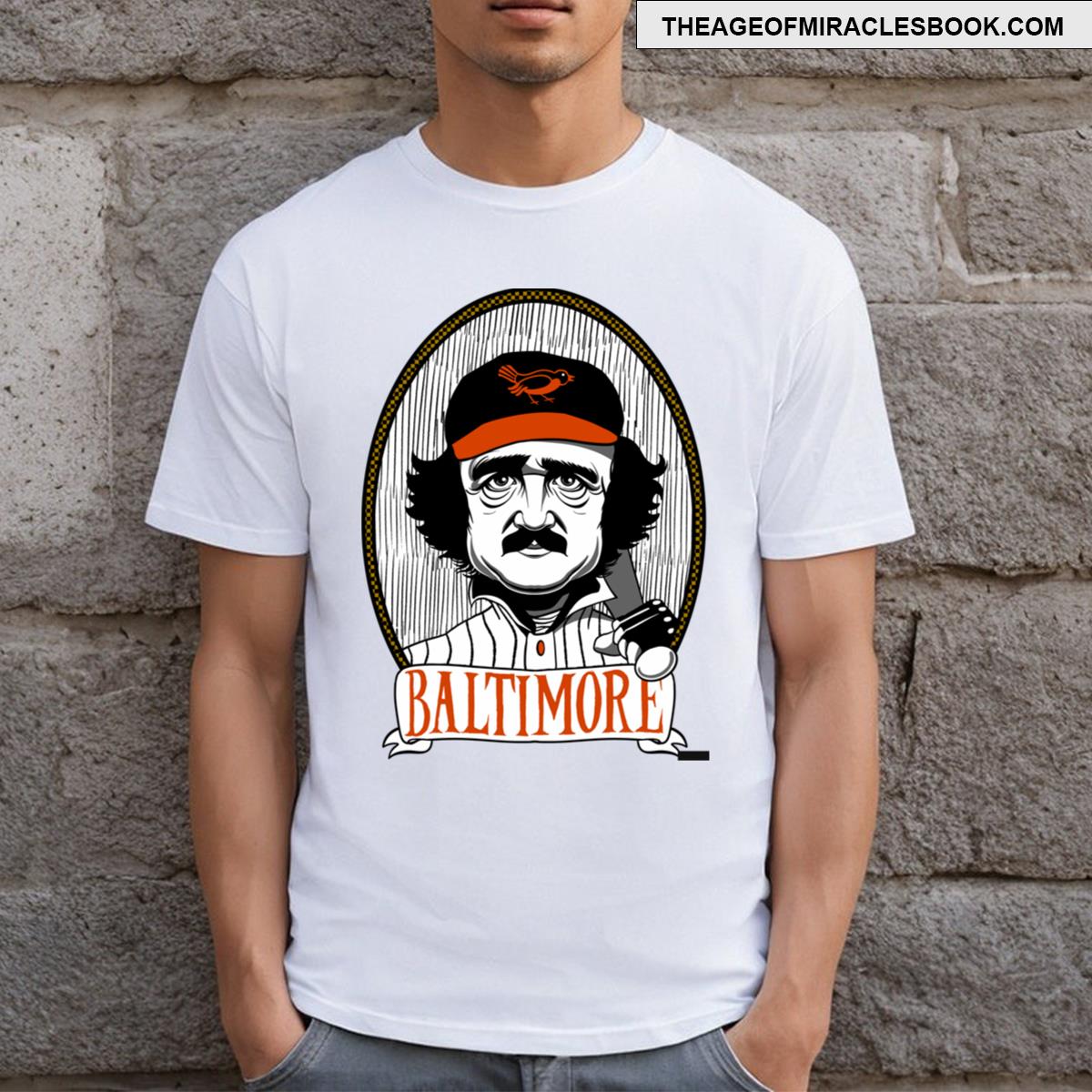 Baltimore Poes Edgar Allan Poe Orioles Baseball T-shirt
