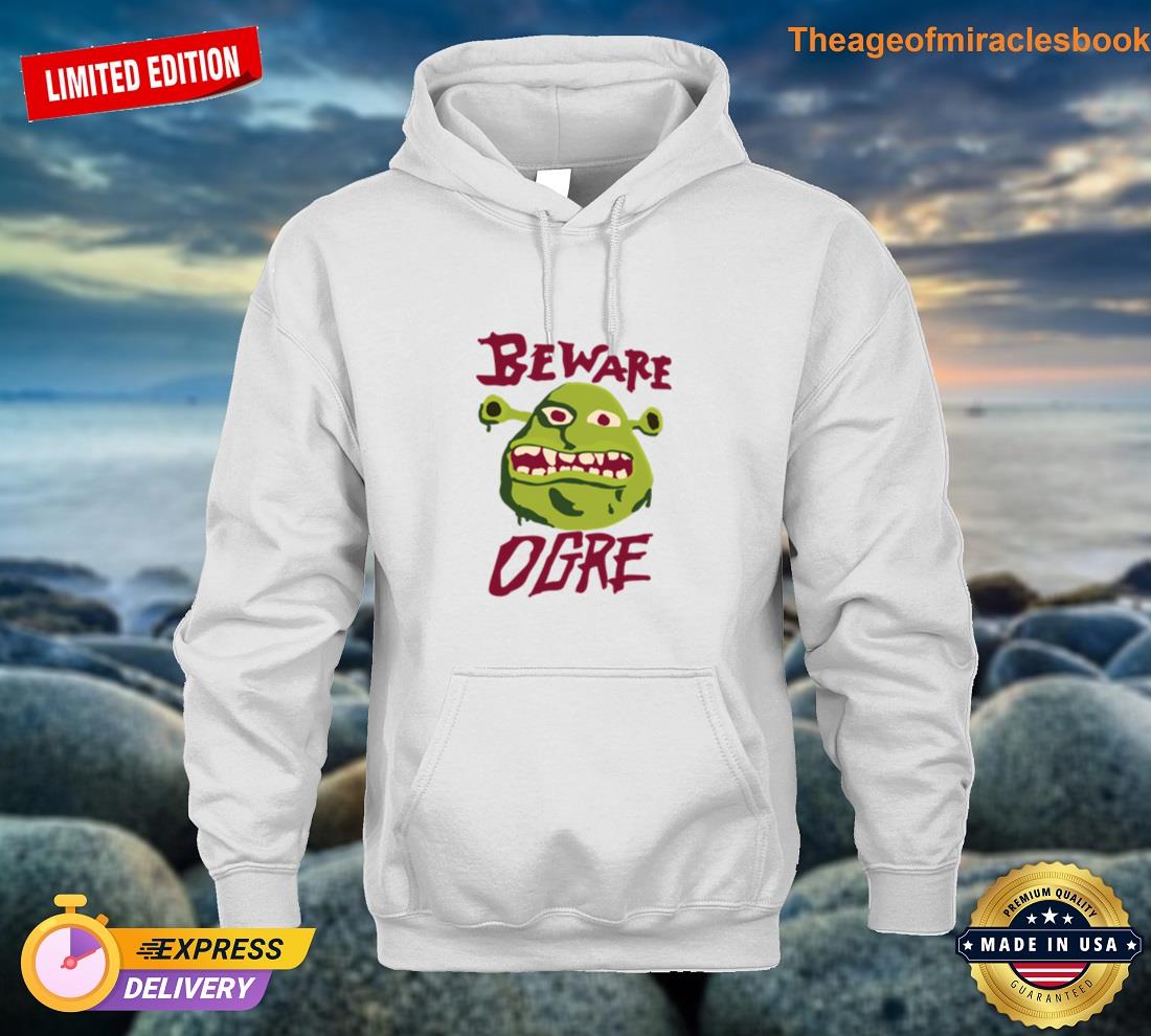 Beware Ogre Shrek Sign T-shirt