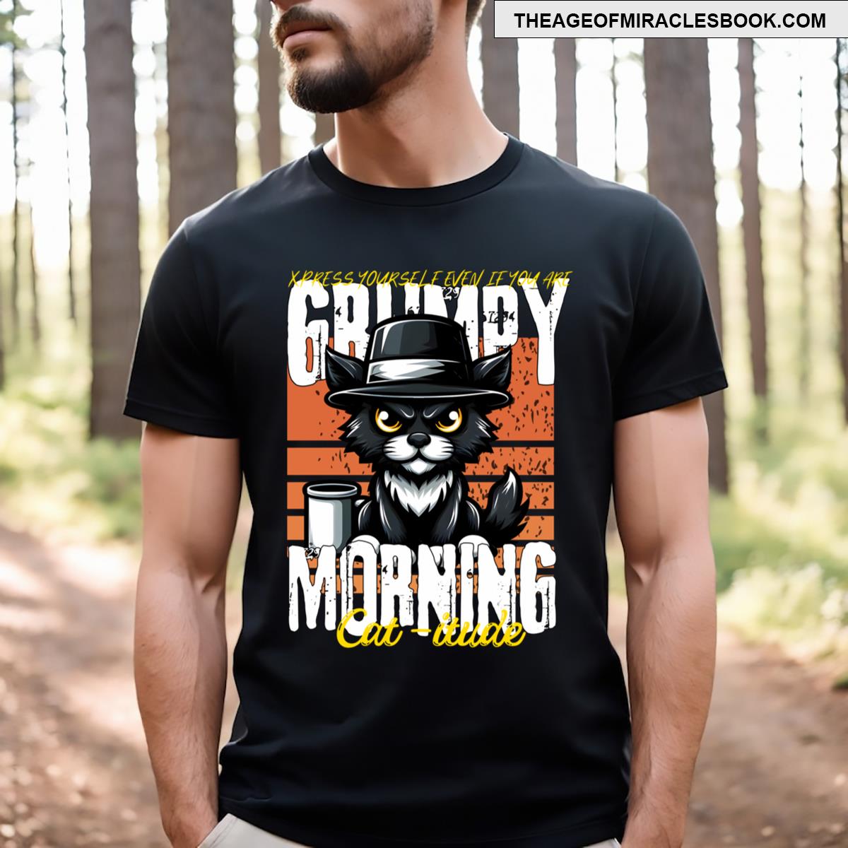 Grumpy Morning Cat T-shirt