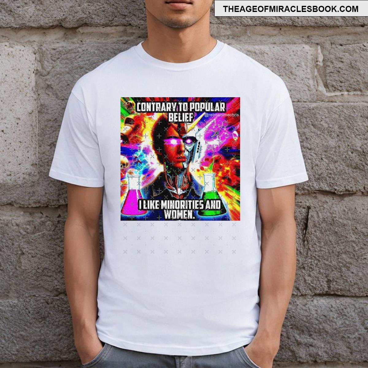 Gundam Funny Man Deep Fried Meme Print T-shirt