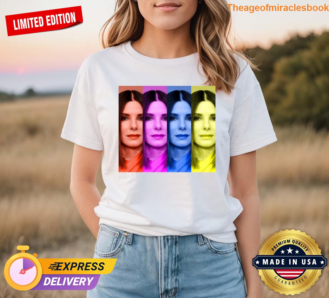 Sandra Bullock Retro Pop Art T-shirt