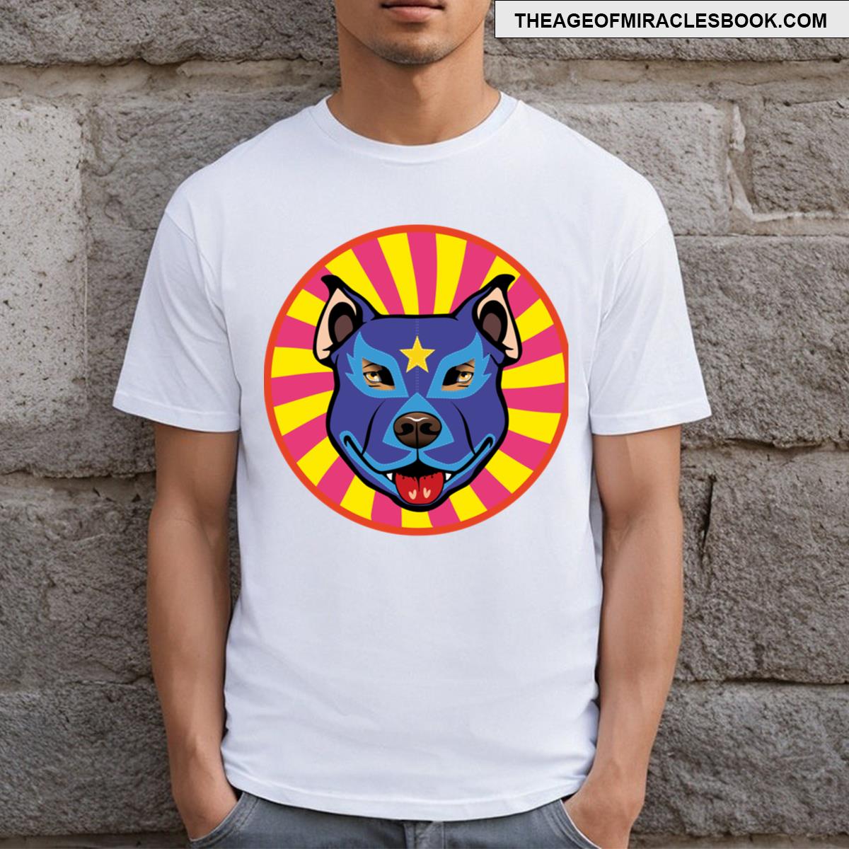 Pitbull Blue Mask T-shirt