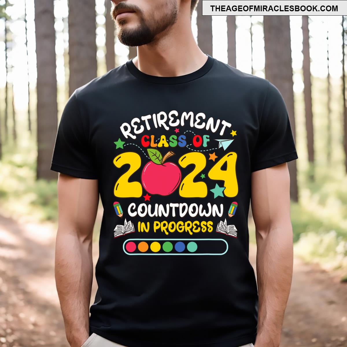Funny Retirement Class Of 2024 Countdown In Progress Teacher T-shirt