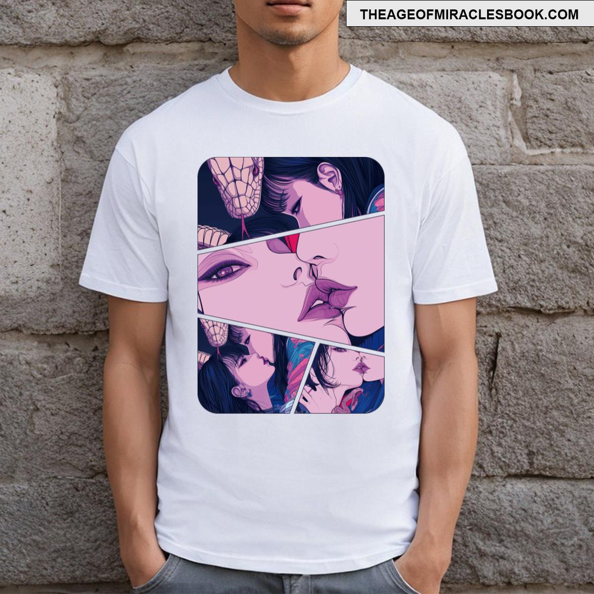 Geisha Dragon In Water 7209 T-shirt