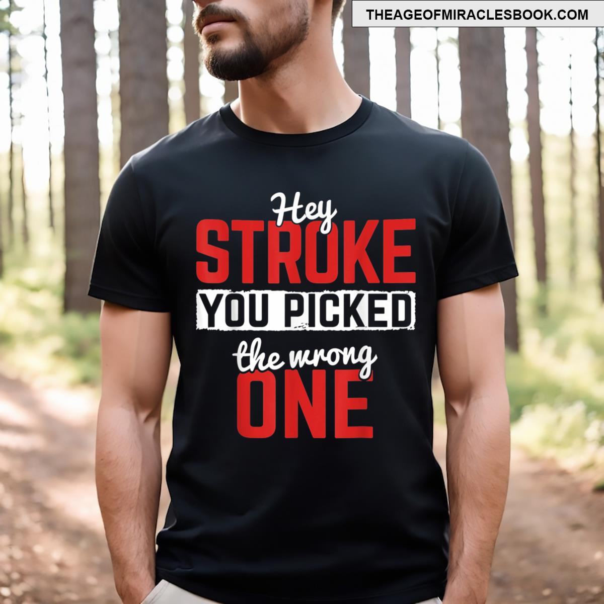 Hey Stroke You Picked The Wrong One T-shirt