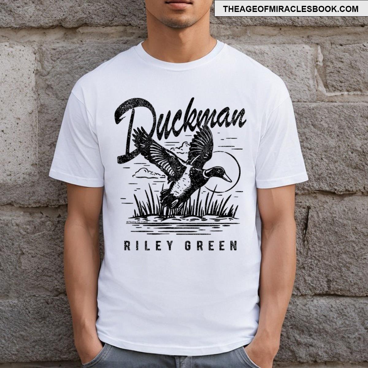 Riley Green Country Music Singer Duckman T-shirt