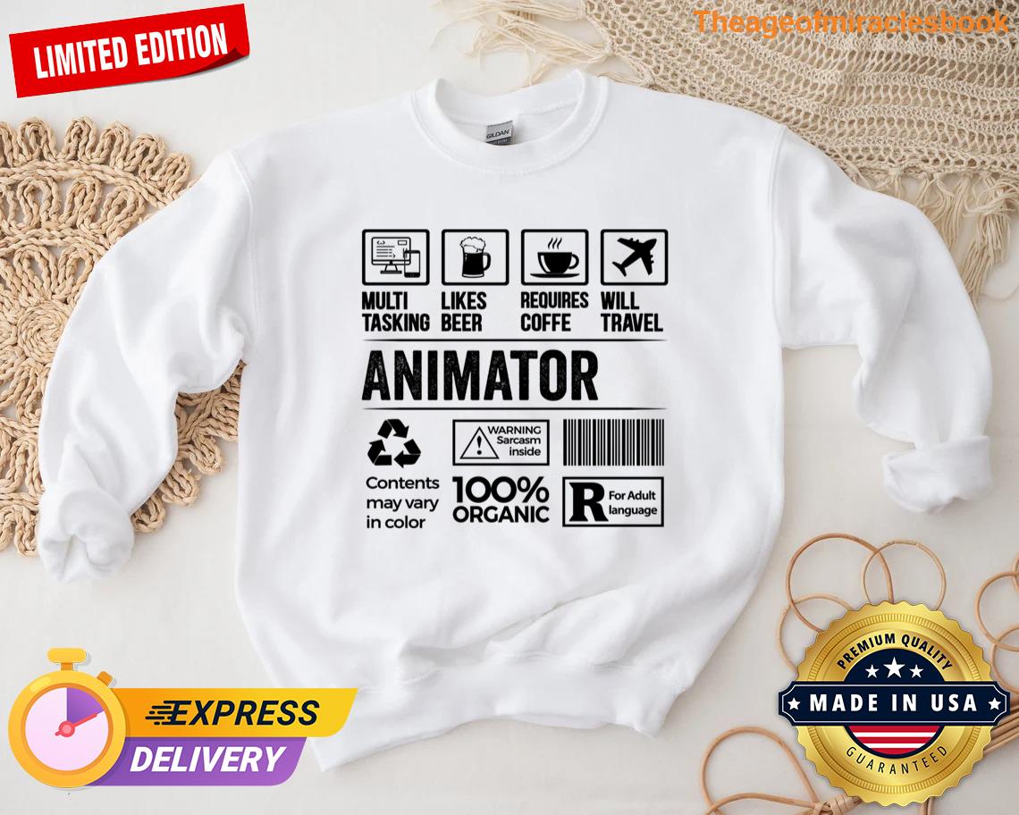 Animator Gift Funny Animator Multitasking Coffee Travel Lover Essential ...
