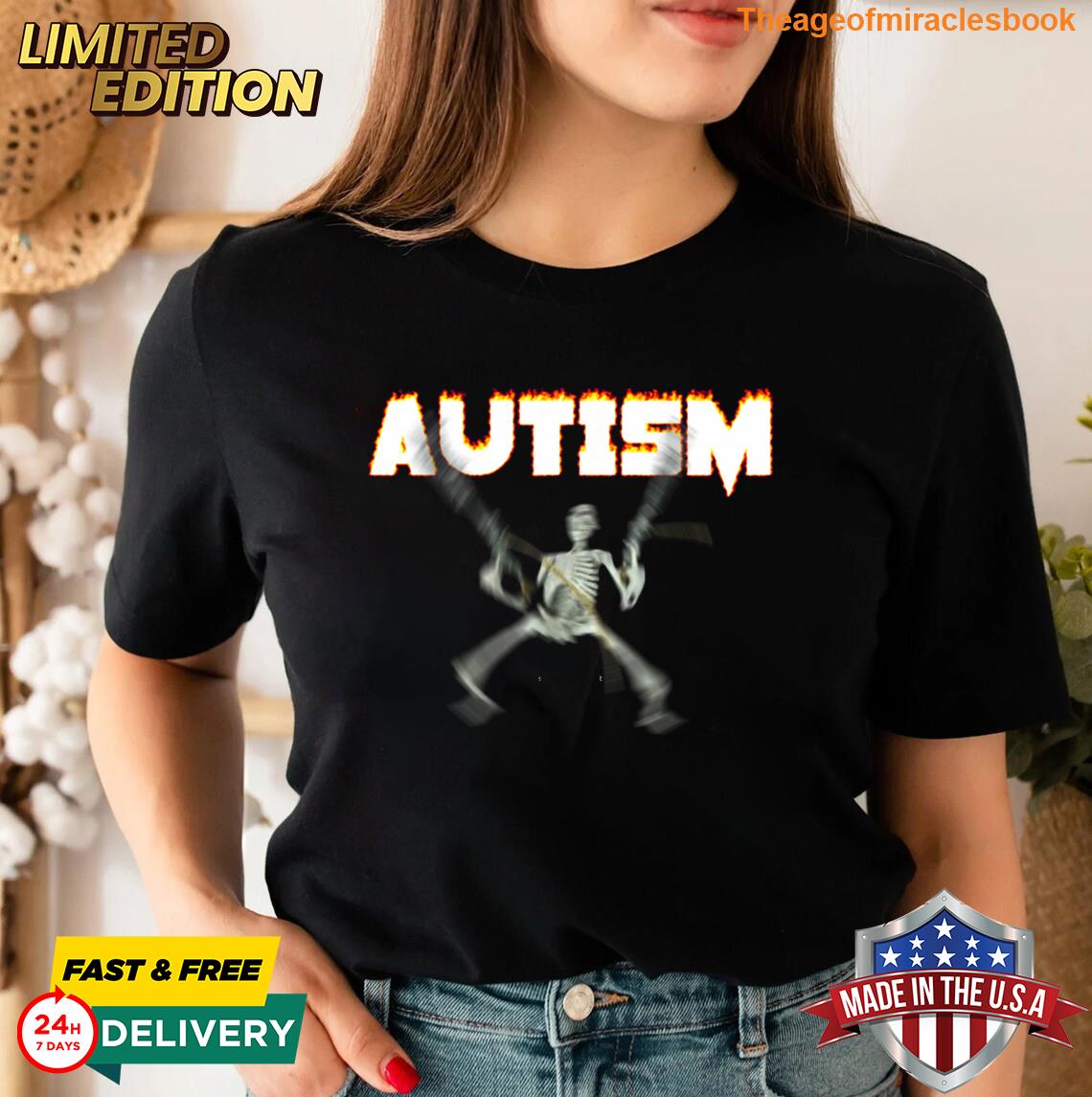 Autism Skeleton Meme T-shirt
