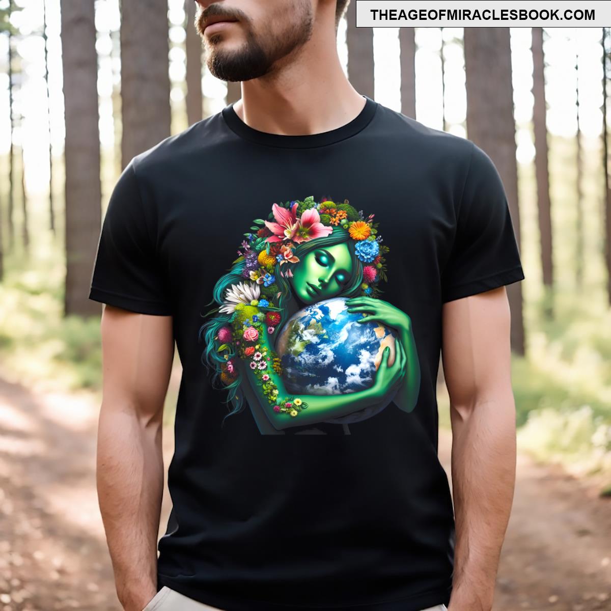 Green Mother Earth Day Gaia Save Our Planet Girl Kids Shirt