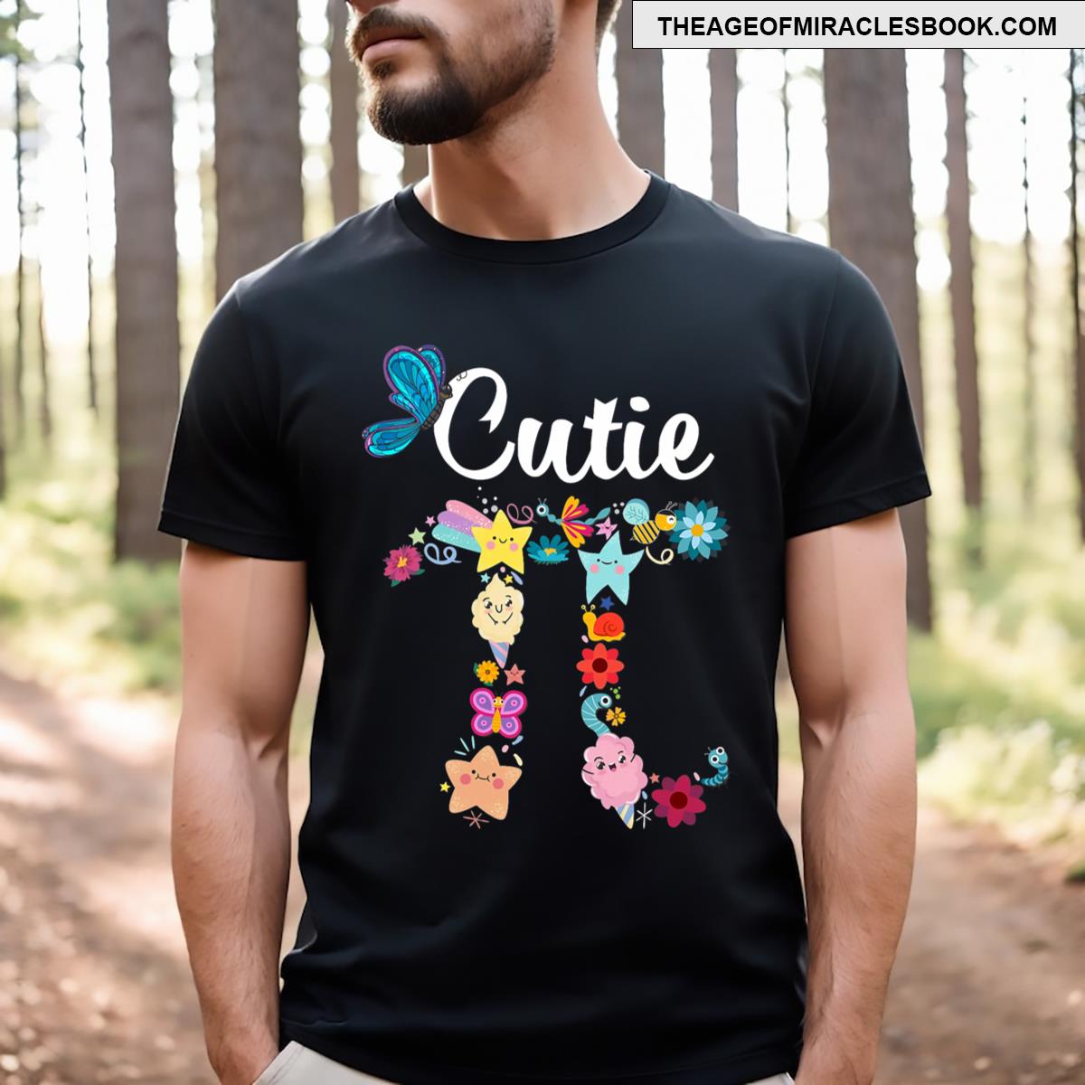 Happy Pi Day 314 Math Flower Teacher Cute Pi Day T-shirt