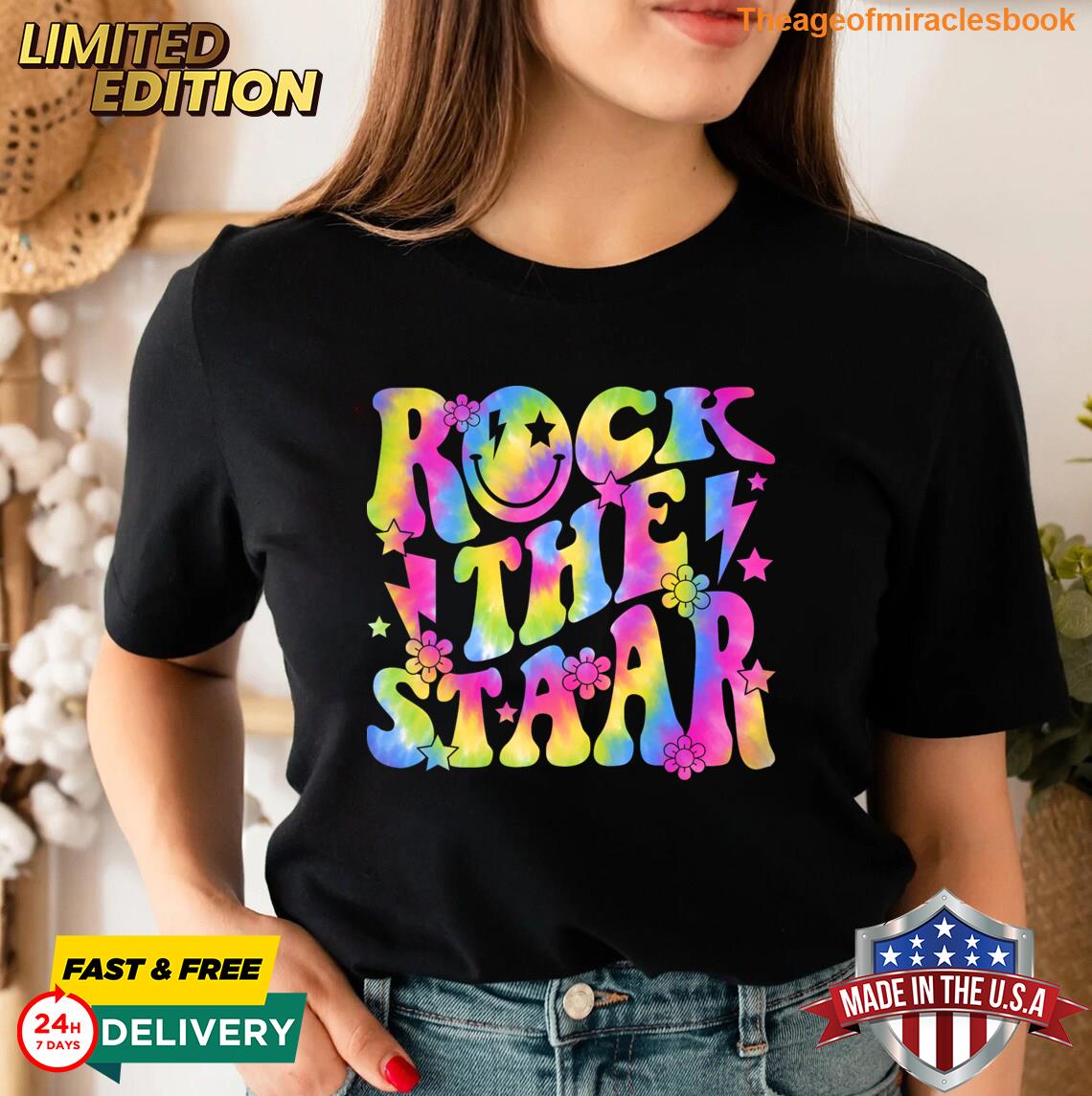 Rock The Staar Rock The Test Test Day Teachers Motivational T-shirt