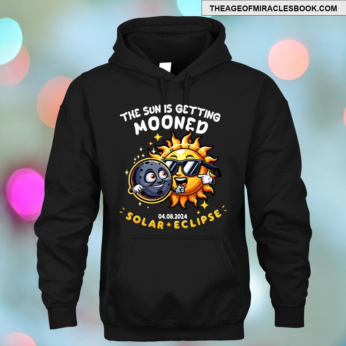 Total Eclipse Sun Getting Mooned April 8 2024 Men Kids T-shirt