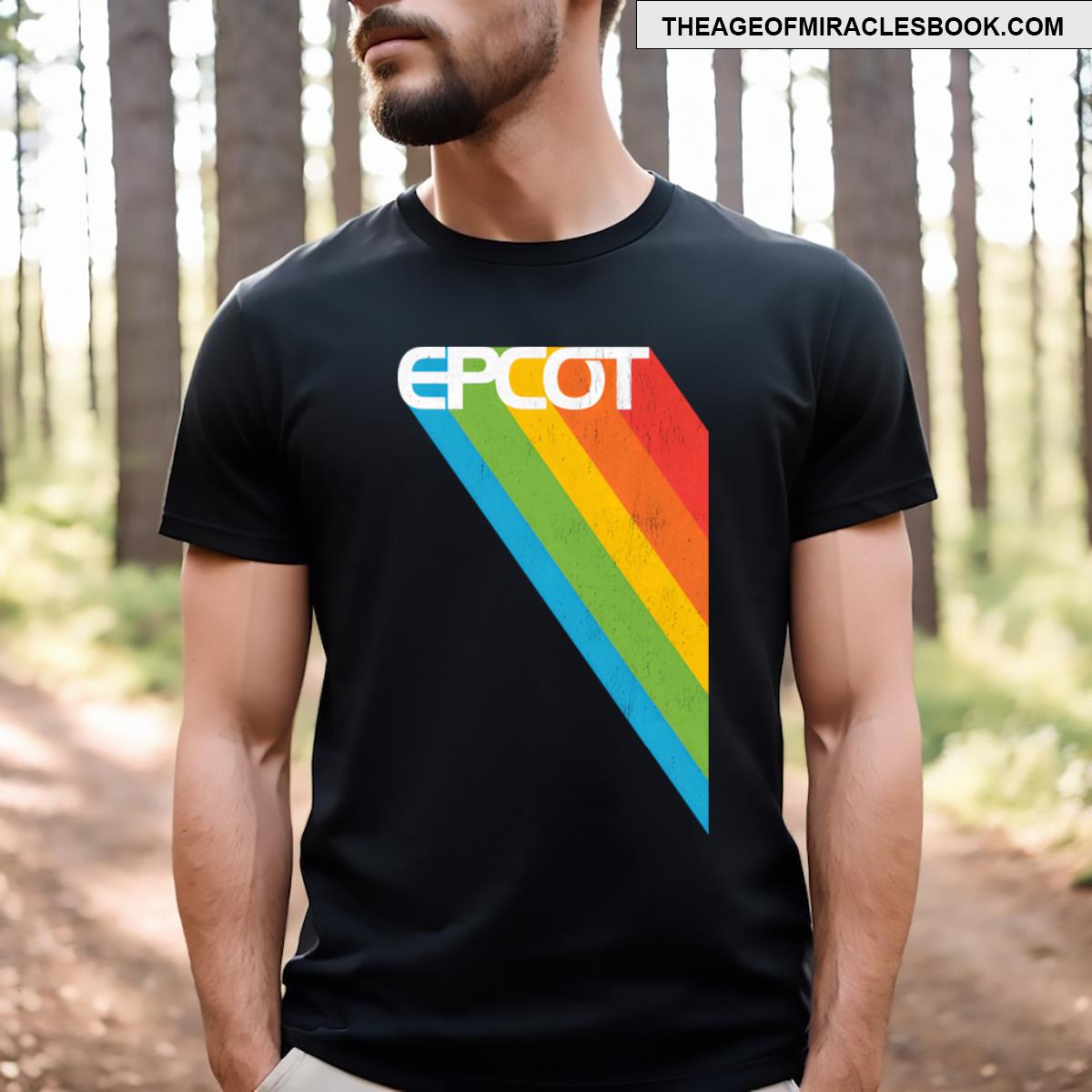 Epcot Rainbow Fan By Kelly Company T-shirt