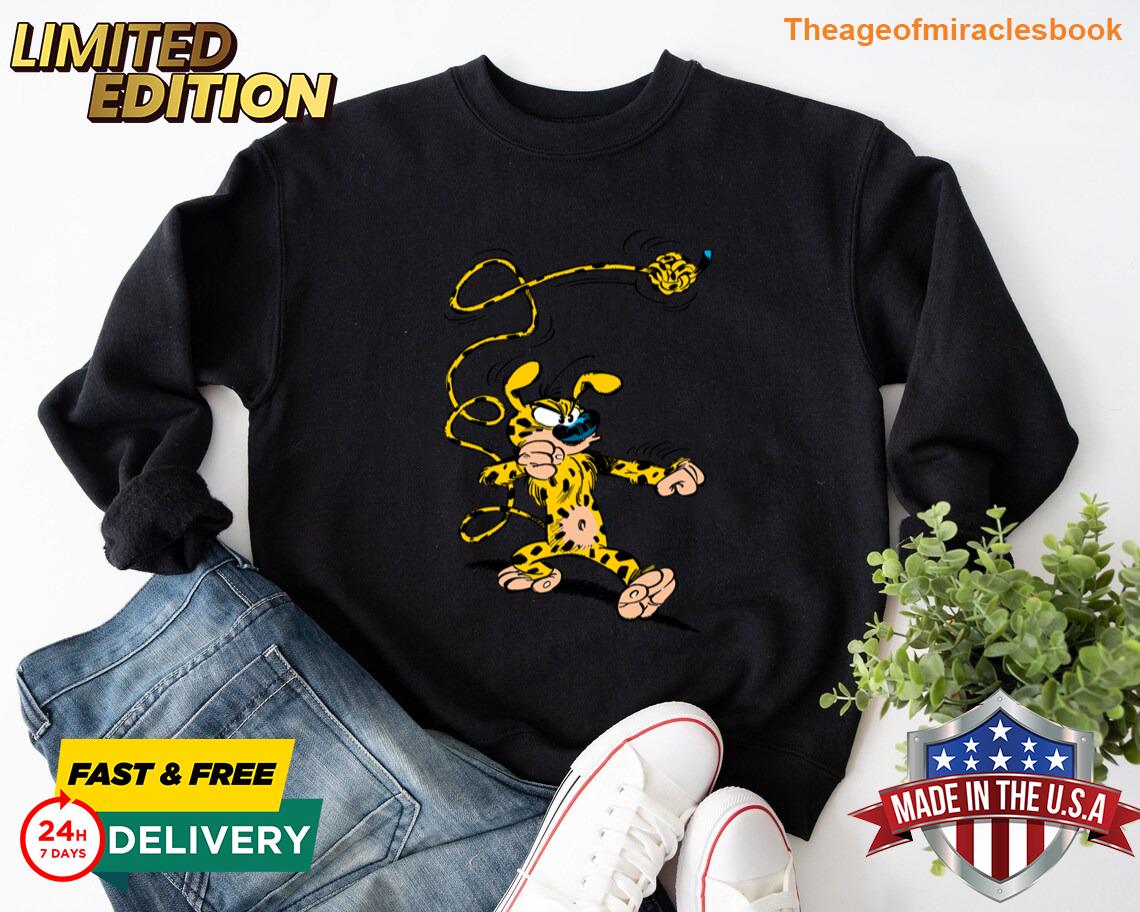 Marsupilami Boxing Gaston Lagaffe Movie Cartoon Color Big Ben T-shirt