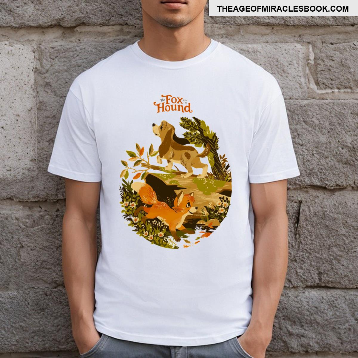 Cartoon Fox And Hound Cute Merch T-shirt