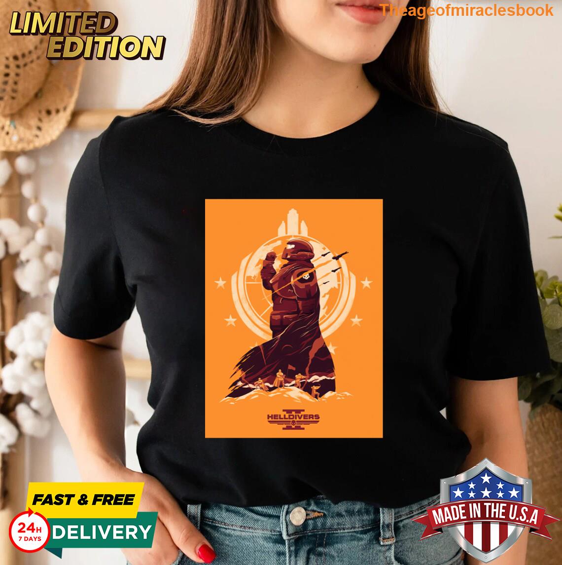 Hell Divers 2 Video Game Inspiring Propaganda Essential T-shirt