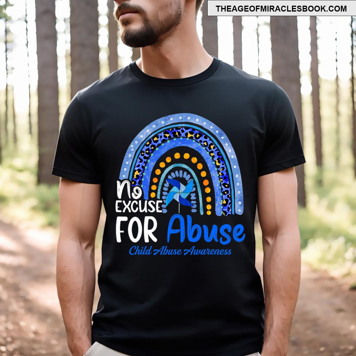 No Excuse For Abuse Child Abuse Prevention Awareness Month T-shirt