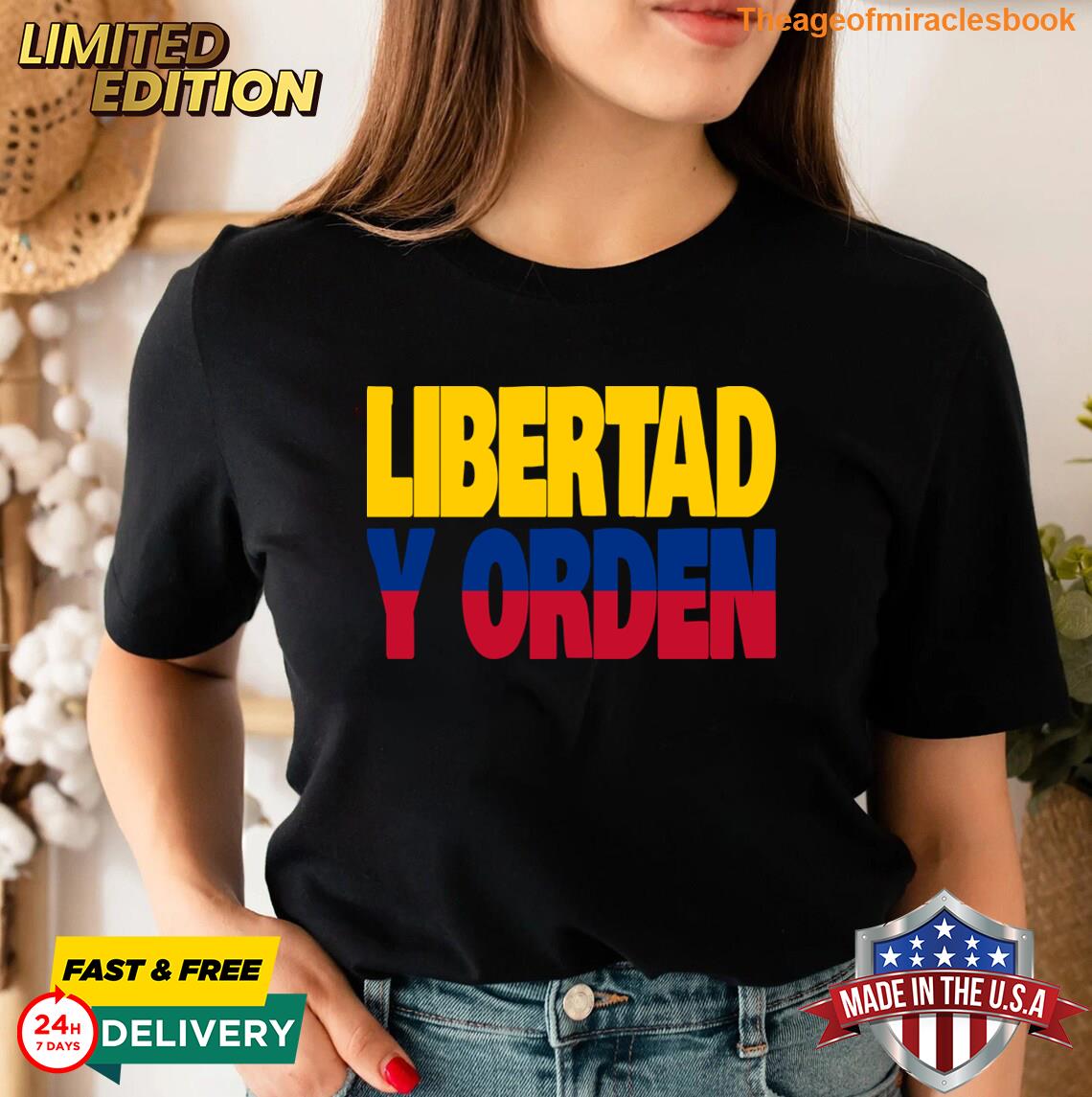 Colombia Motto Flag T-shirt