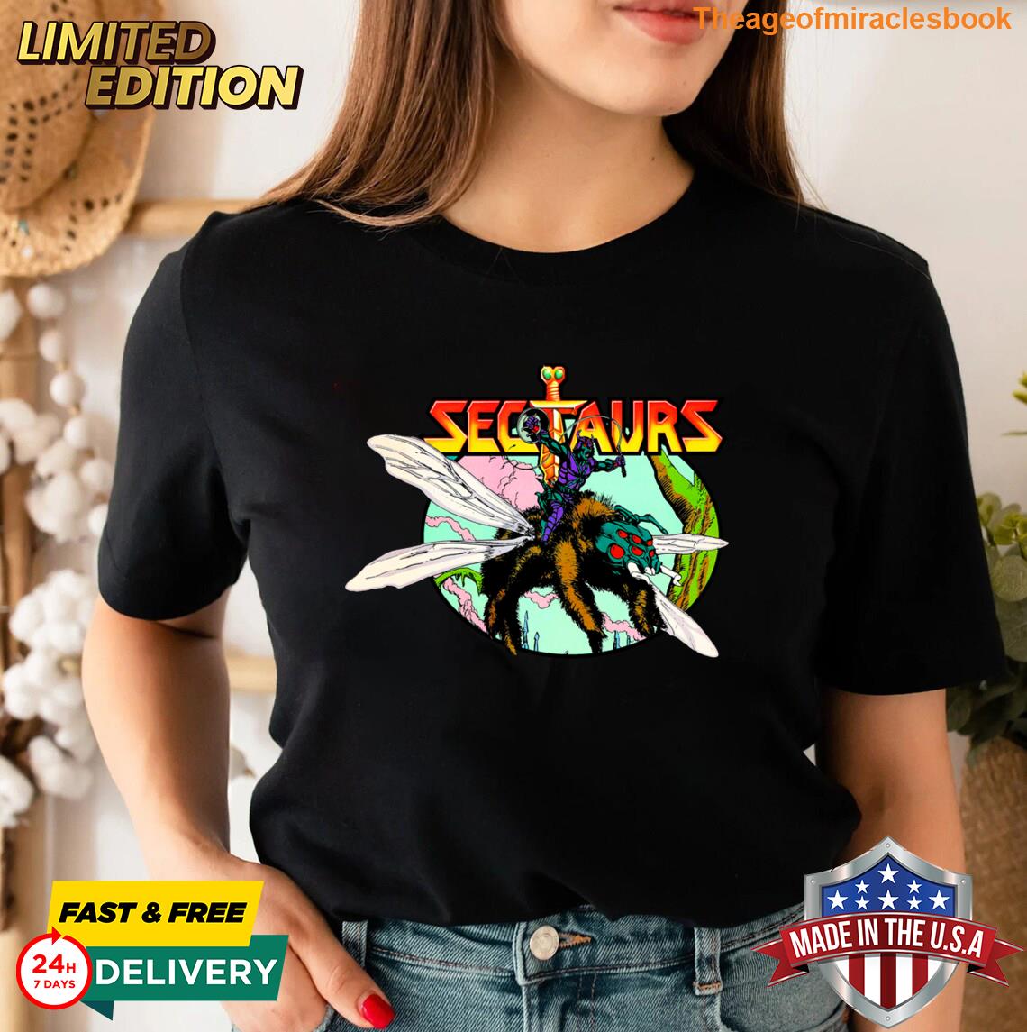 General Spidrax And Spider Flyer Sectaurs T-shirt