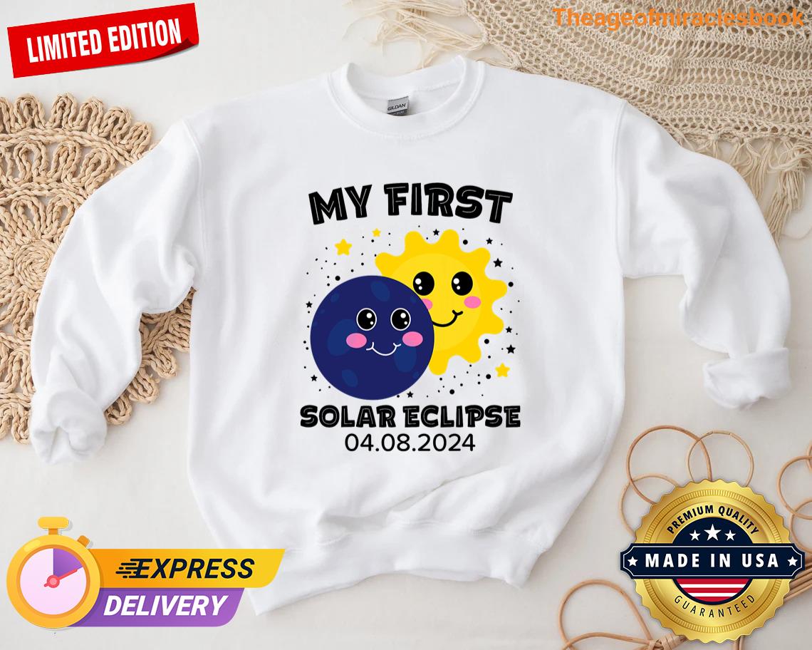 My First Solar Eclipse Toddler Boys Girls 2024 Solar Eclipse T-shirt