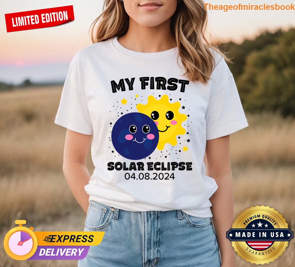 My First Solar Eclipse Toddler Boys Girls 2024 Solar Eclipse T-shirt