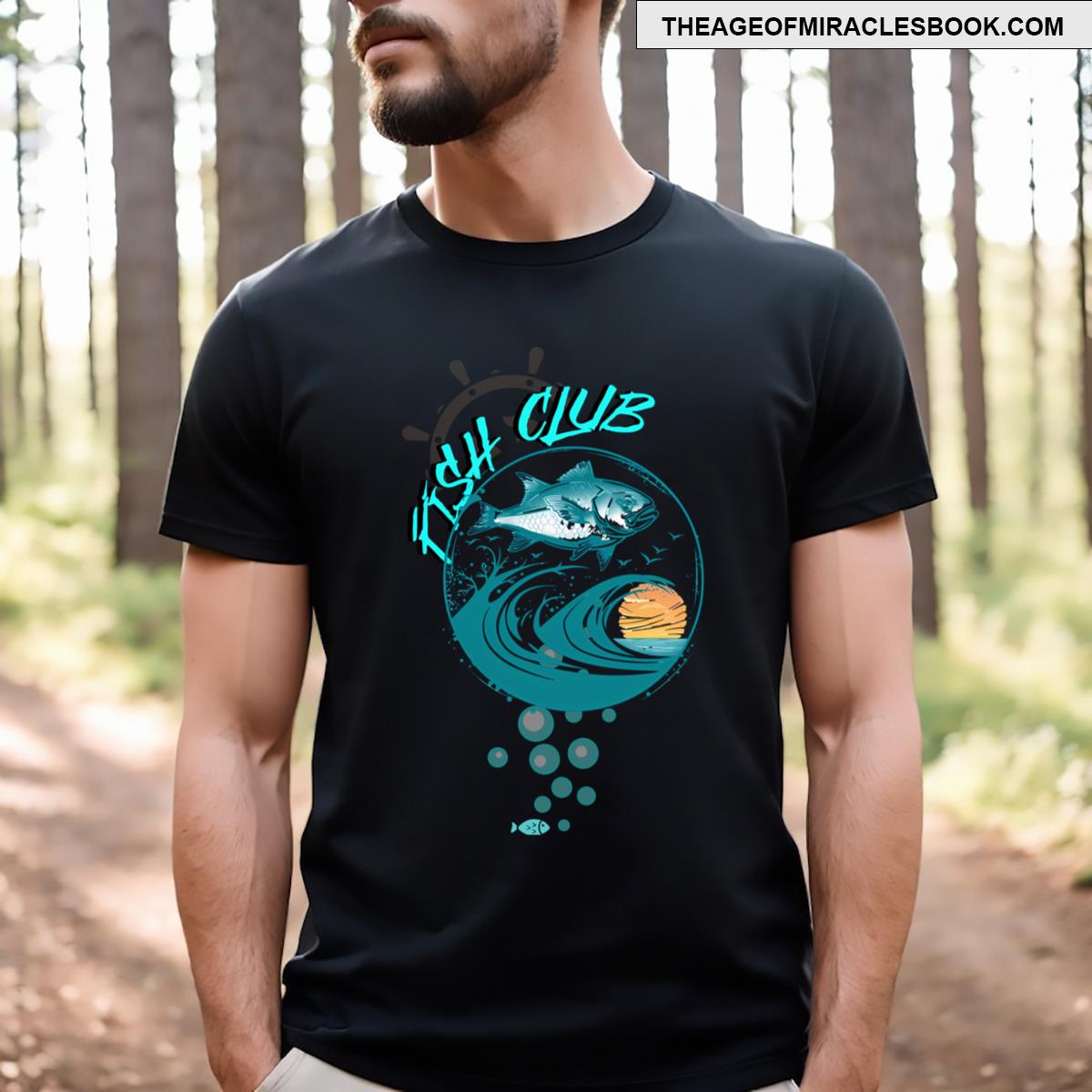Join The Fish Club Your Home In The World Of Digital Art T-shirt
