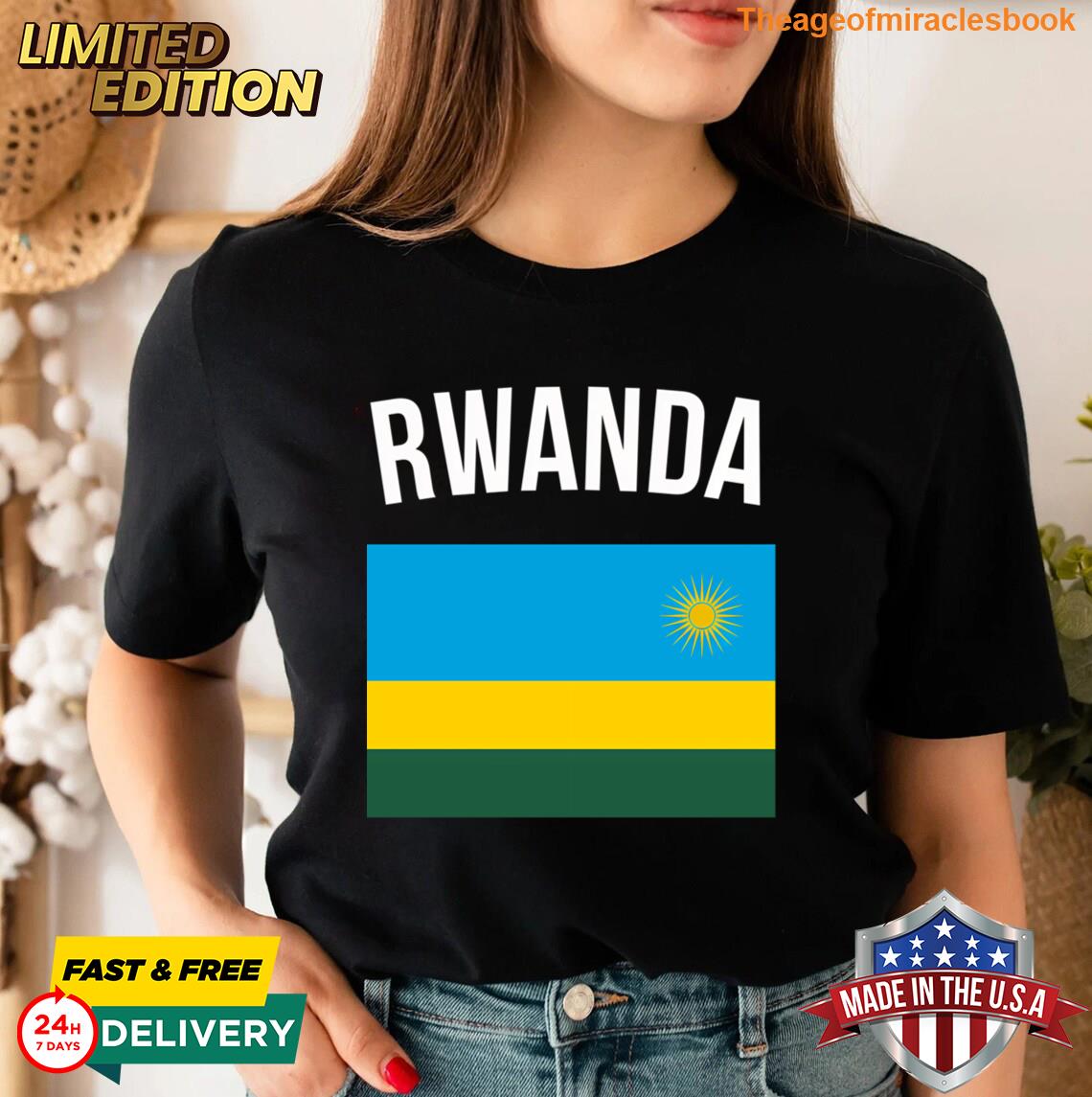 Rwanda Flag Rwandan Rwanda T-shirt