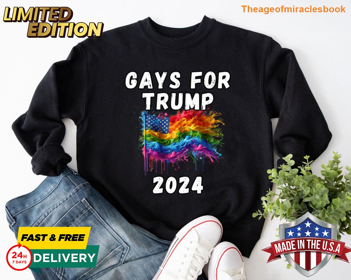 Gays For Trump 2024 Election Pride American Flag Lgbtq 2024 Lgbtq ...