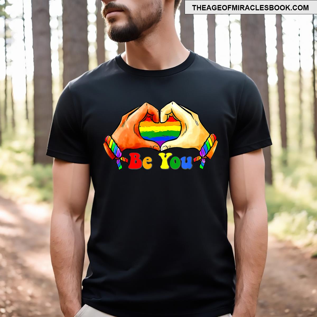 Proud Lgbtq Gay Pride Clothing Lgbt Rainbow Flag Heart Unity T-shirt