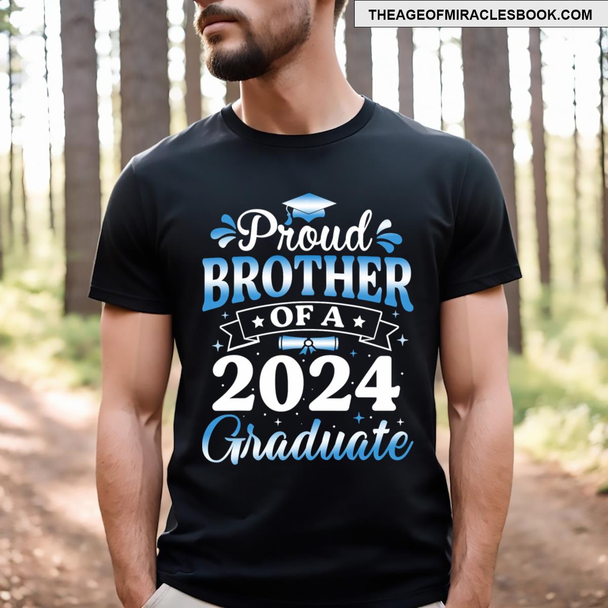 Proud Brother Of A 2024 Graduate Senior 2024 Graduation T-shirt