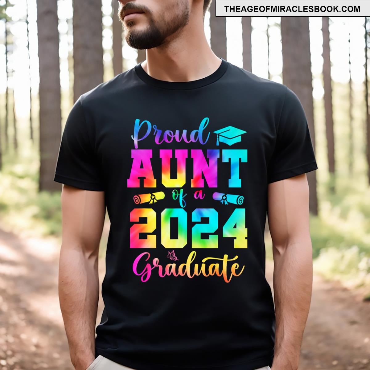 Senior Graduation Proud Aunt Of A 2024 Graduate T-shirt