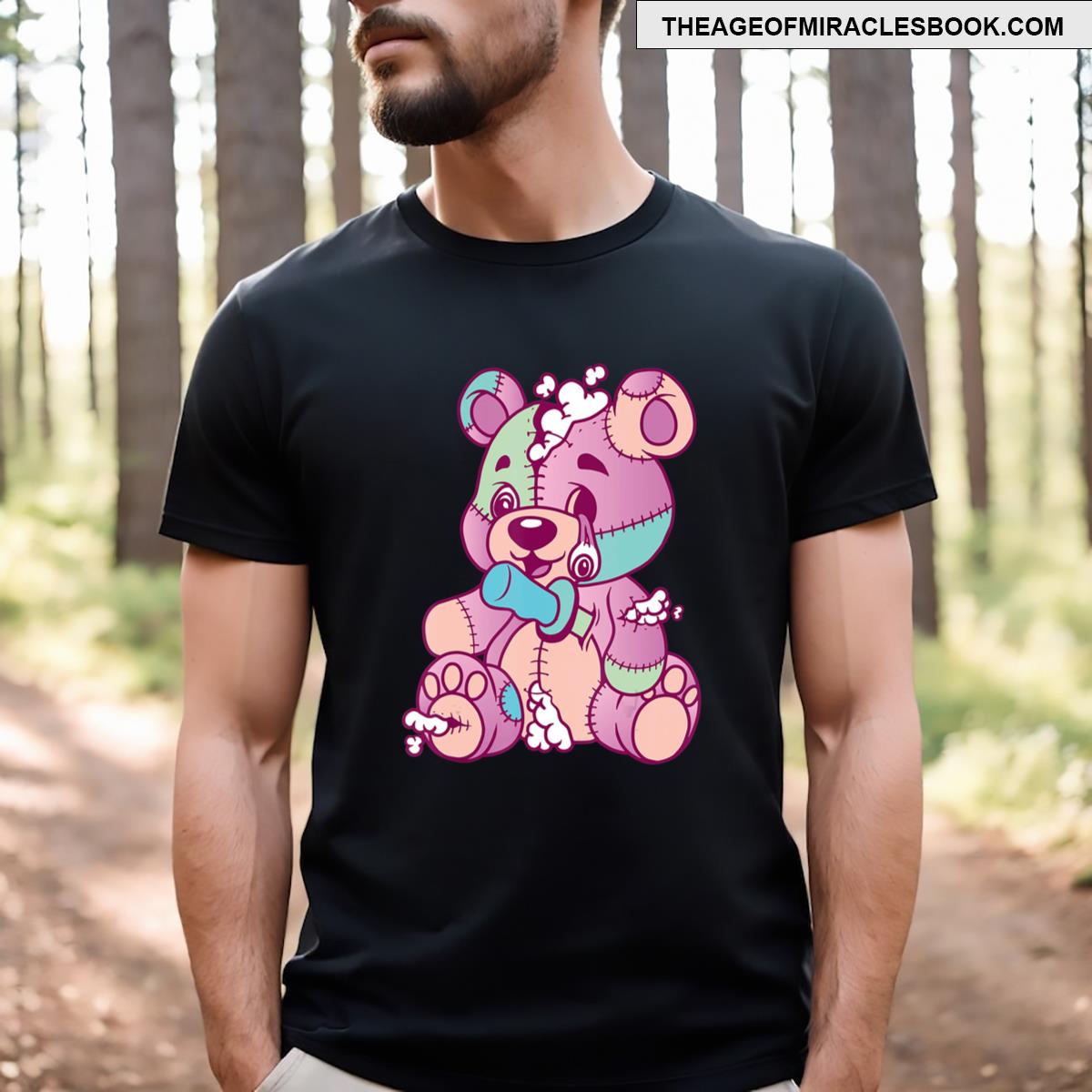 Anime Aesthetic Pastel Goth Evil Stich Teddy Bear Gifts Essential T-shirt