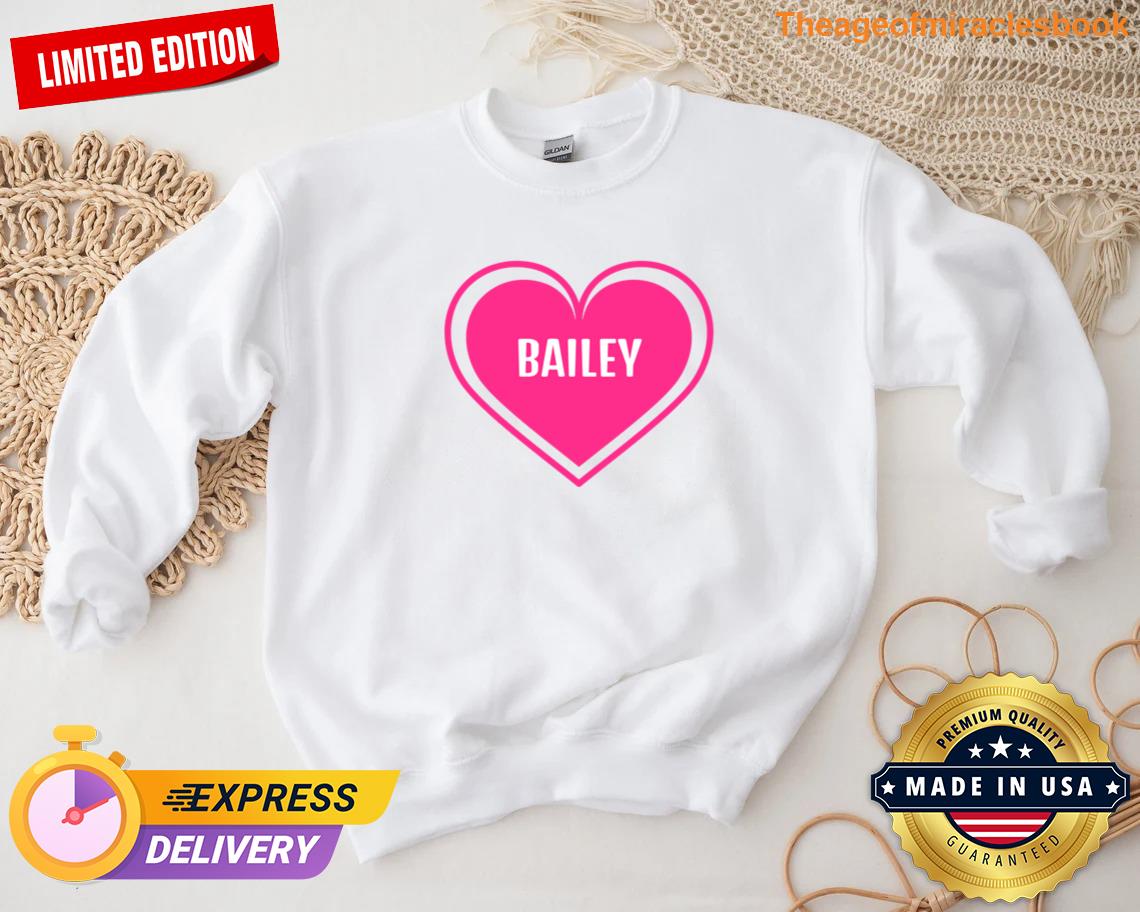 Bailey Girl Name Pink T-shirt