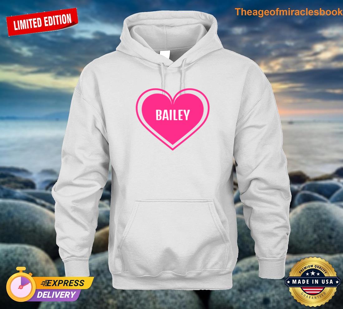 Bailey Girl Name Pink T-shirt