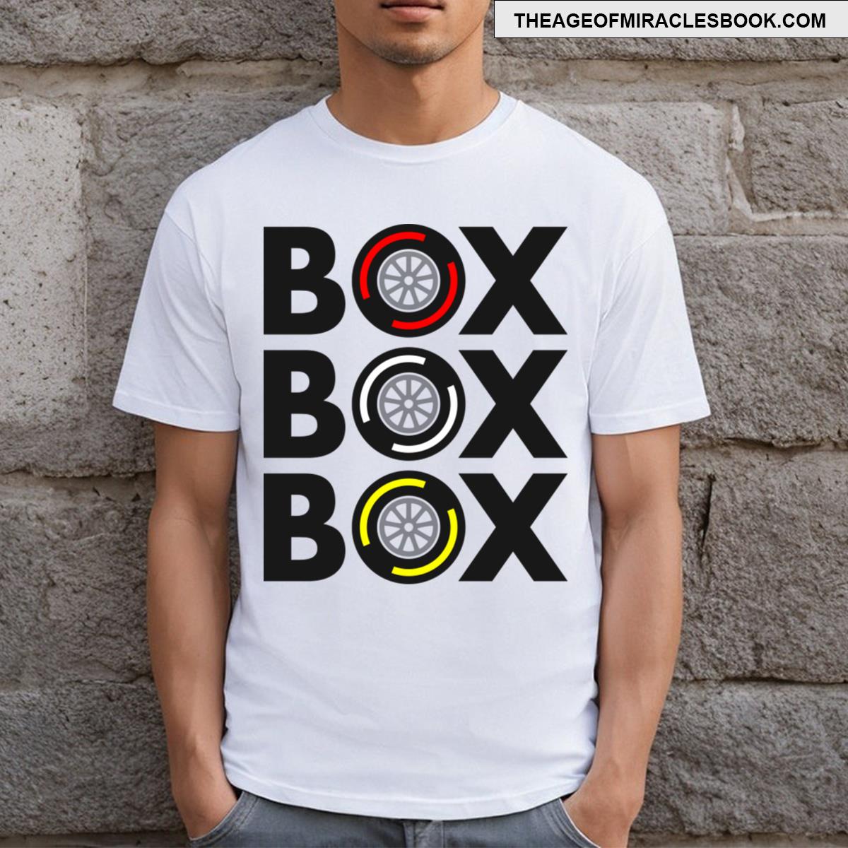 Box Box Box F1 Tire Compound Design T-shirt